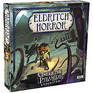 Eldritch Horror Under the Pyramids Board Game EXPANSION | Mystery Game | Cooperative Board Game for Adults and Family | Ages 14+ | 1-8 Players | Avg. Playtime 2-4 Hours | Made by Fantasy Flight Games