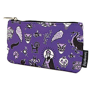 LOUNGEFLY X DISNEY VILLAIN ICON NYLON POUCH