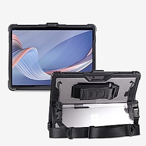 AOAO for Microsoft Surface Pro 11/10/9 Case with Shoulder Strap, Hand Strap, Stylus Pen Holder, Rugged, Shock-Absorbing and Drop-Resistant