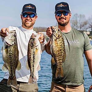 Pnkvnlo Trucker Hat for Men and Women - Outdoors Snapback Hats for Hiking, Climbing, Fishing, Outdoor Adventure - Salmon Mountain Navy