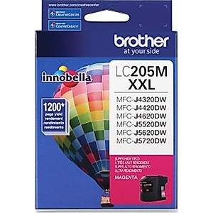 Brother LC-205 OEM Magenta High Yield Cartridge Part # LC205M, Brother MFC-J4320/ J5520/ J5720 Printers