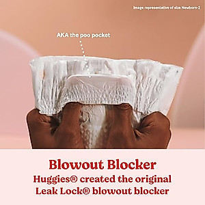 Huggies Size 1 Diapers, Little Snugglers Newborn Diapers, Size 1 (8-14 lbs), 168 Count