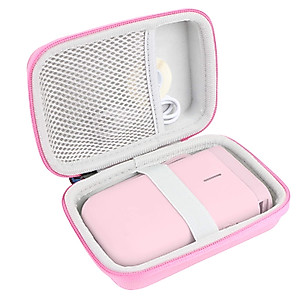 Baval Hard Carrying Case Replacement for Label Maker Machine NiiMbot D11 D110 Portable Wireless Bluetooth Label Printer (Pink)