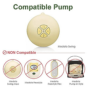 Swing Tubing and Breast Pump Kit Compatible with Medela Swing Breastpump. Inc. 1 Medium Breastshield (Comparable to Medela Personalfit 24mm), 1 Valve, 1 Membrane, and 1 Replacement Tubing