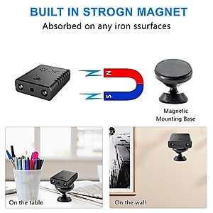 Smallest Spy Camera Hidden Camera Detector,HD1080P Wireless Cameras For Home Security,Nanny Cam,Outdoor/Indoor Camera with Night Vision,Motion Detection,Cloud Storage for Security with iOS AndroidAPP