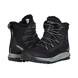 Merrell Women's Winter Boots Hiking, Black, 5.5