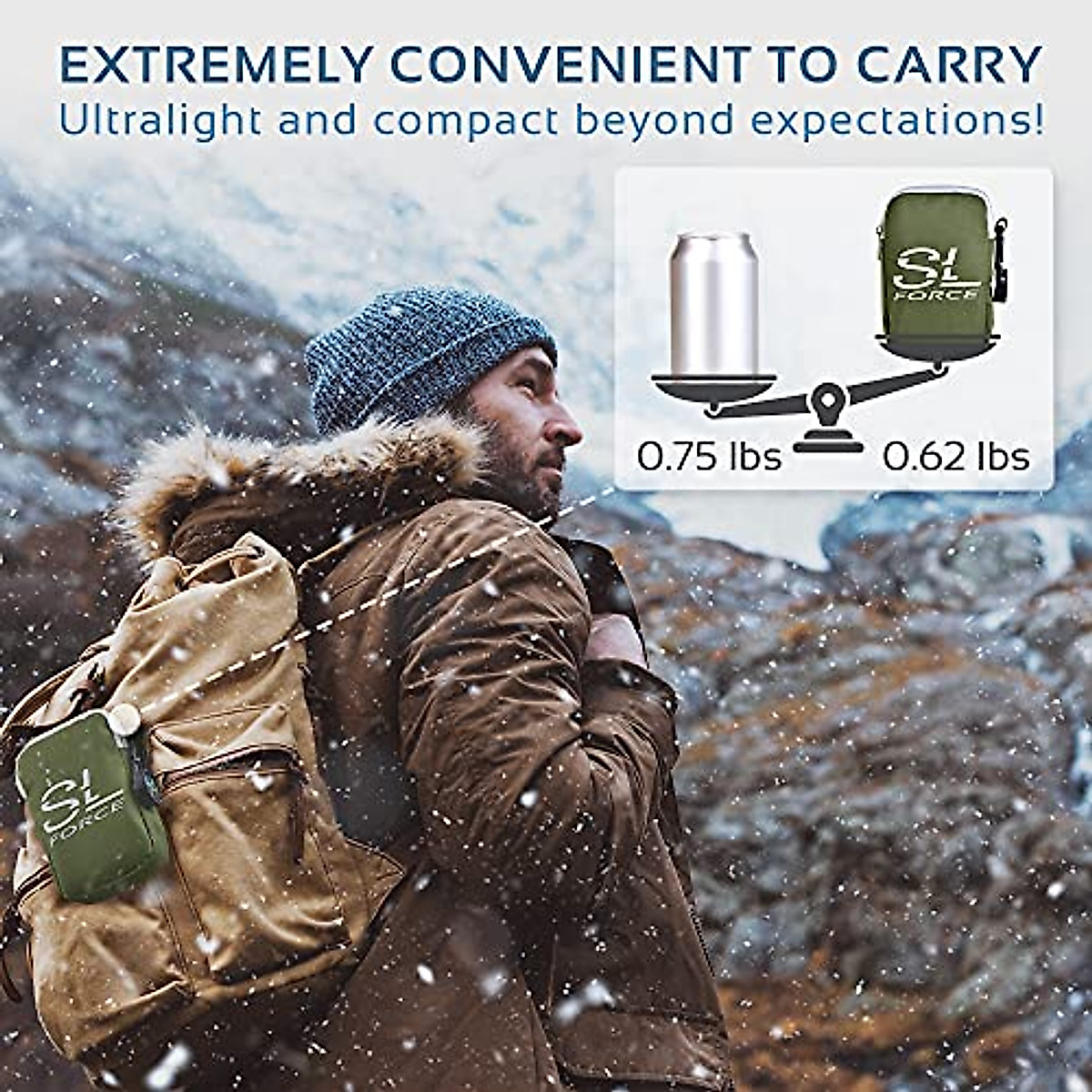 SLFORCE Emergency Blankets for Survival, 4 Pack of Gigantic Space Blanket. Comes with Four Extra-Large Mylar Blankets, Compass, and Zipper Bag. The Best Thermal Space Blankets (4, Green, Extra Large)