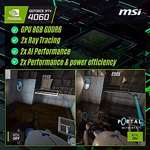 MSI Cyborg 15 Gaming Laptop, 15.6" FHD 144Hz Display, Intel Core i7-12650H, NVIDIA GeForce RTX 4060, 64GB DDR5 RAM, 2TB SSD, Webcam, Backlit Keyboard, Wi-Fi 6, Windows 11 Home, Translucent Black