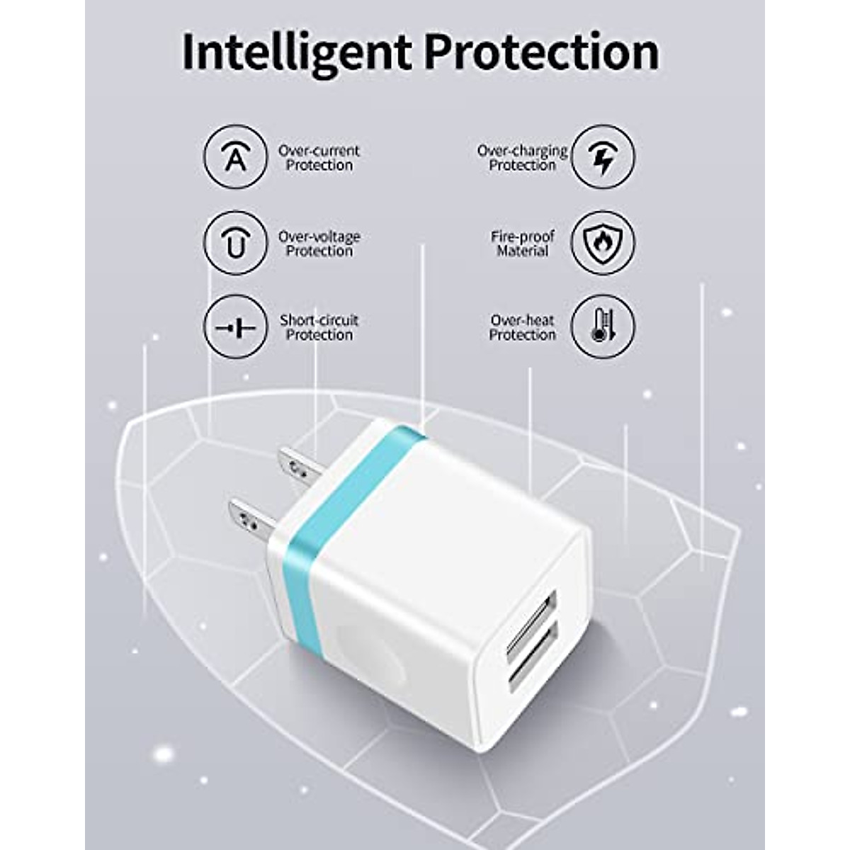 iPhone Charger [Apple MFi Certified], ARCCRA 3-Pack 3FT 6FT 10FT Lightning Cable Data Sync Charging Cords with 2 X Dual Port USB Wall Charger Block Plug for iPhone 13 12 11 Pro Max XS XR X 8 7 6 Plus