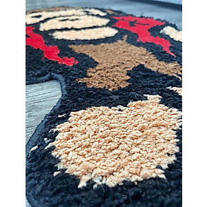 LUXAPE Baby Milo BAPE Rug - X Kawed rug - Handmade & Premium- 30in W * 20in L (75 * 50cm) - Hypebeast Rug - Anime Rug - Preppy Decor - Bape Decor - A Bathing APE - Luxape Rug (Baby Milo)