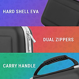 Orzly Carry Case Nintendo Switch Oled console with accessories and Games storage compartment - Easy Clean Case Gift Boxed Edition