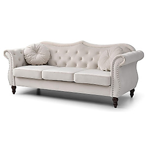 Glory Furniture Hollywood Sofas, Ivory