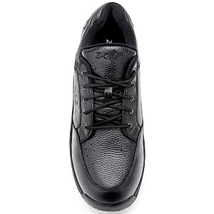 Z-CoiL Women's Legend Slip Resistant Black Leather Tennis Shoe 6 C/D US