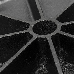 GLOCHYRA Cast iron Cornbread Pan - Wedge Scone Pan for baking - Pre-seasoned Cornbread skillet with dividers 8 section - Completes with silicone handle holder, Spatula