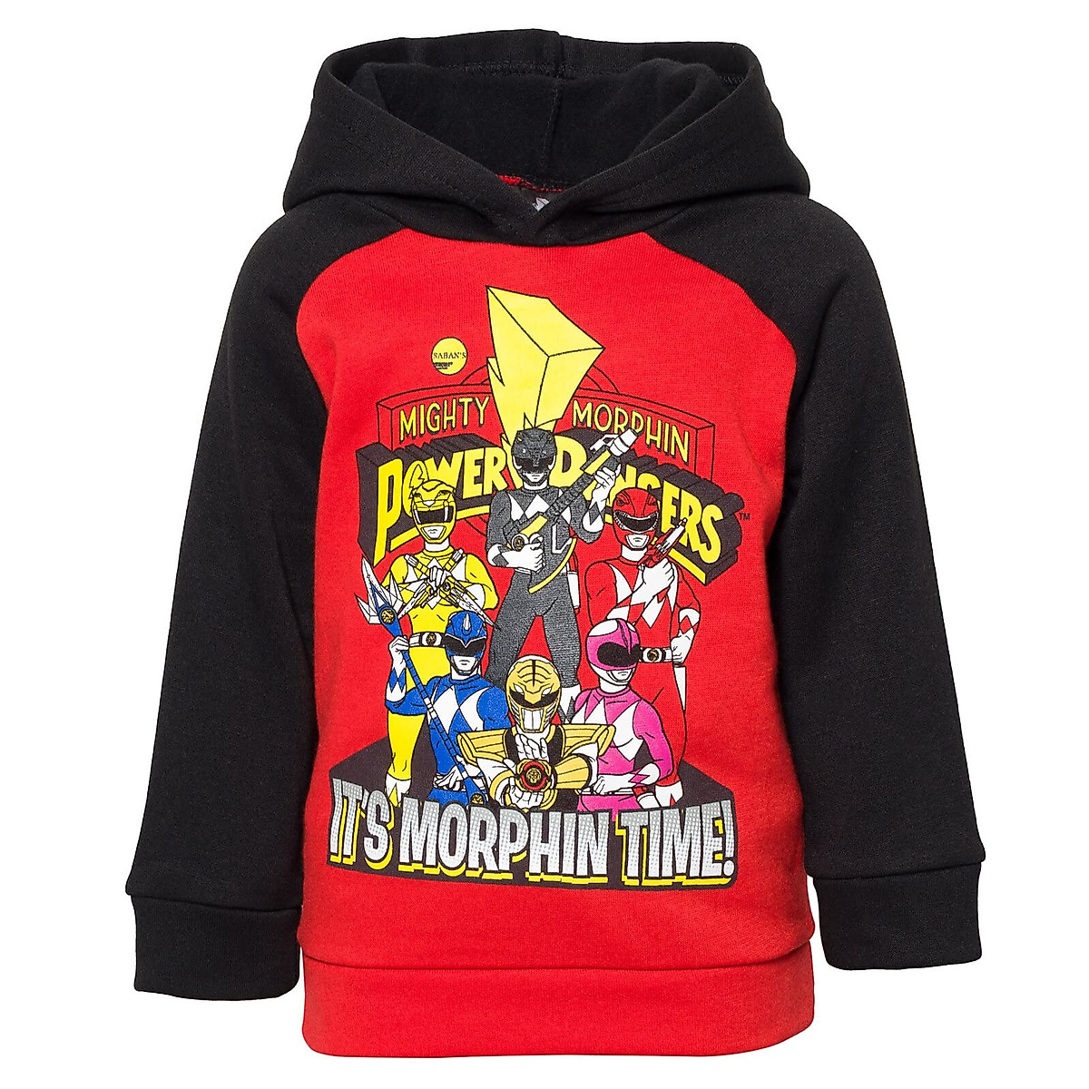 Power Rangers Black Ranger Yellow Ranger Blue Ranger Little Boys Fleece Pullover Hoodie Pants Red/Black 7-8