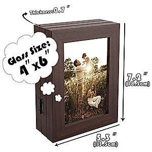 Golden State Art Photo Frame, 4x6, Brown, 3 Count