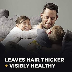 Dove Men+Care Fortifying 2 in 1 Shampoo and Conditioner for a Deep Clean and Fortified Hair Thick and Strong with Caffeine Strengthens and Nourishes Thinning Hair, Gray, 20.4 Fl Oz