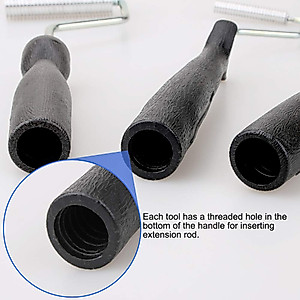 Fiberglass Roller Tools Kit, 3Pcs Bubble Paddle Tool Fiberglass Resin Laminating Roller Set for Tub Shower Bathtub Boat Repair