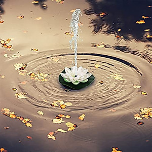 n/a 1Pc Lotus Shaped Fountain Garden Solar Fountain Floating Water Pump Solar Fountain for Pool for Garden Yard