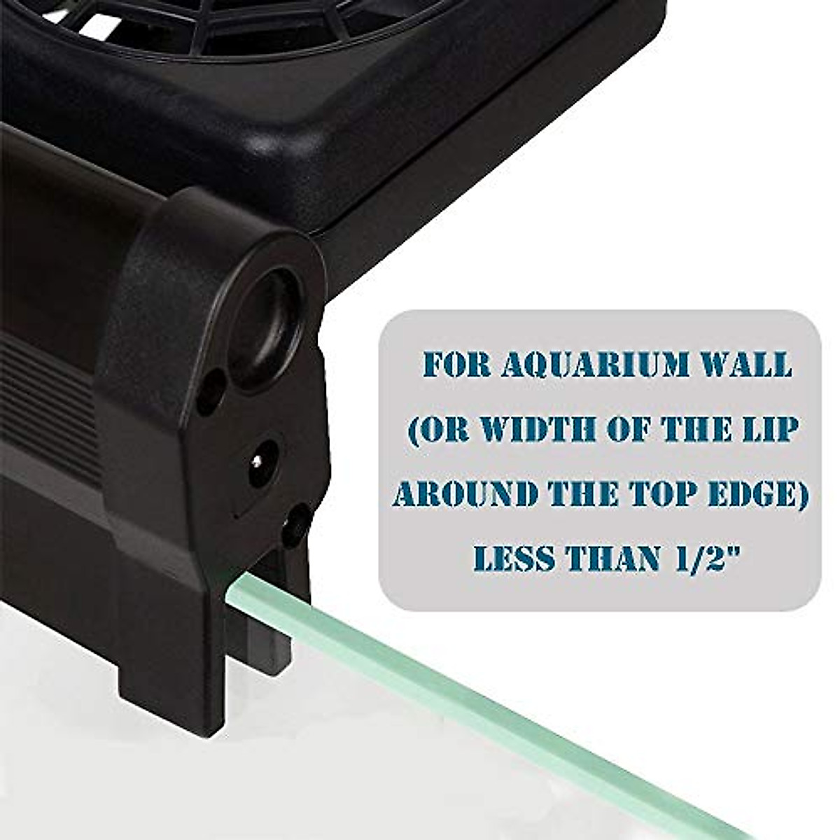 Aquarium Chiller, Fish Tank Cooling Fan System for Salt Fresh Water, 2 Variable Speed, Wide Angle Adjustable (4-Fan)