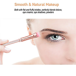 Interstellar Baby Makeup Brushes Set with 5Pcs Creative Stitch Theme Cosmetic Brushes Set, Premium Synthetic Foundation Eyeshades Brush Set Best Gift for Young Girl Women