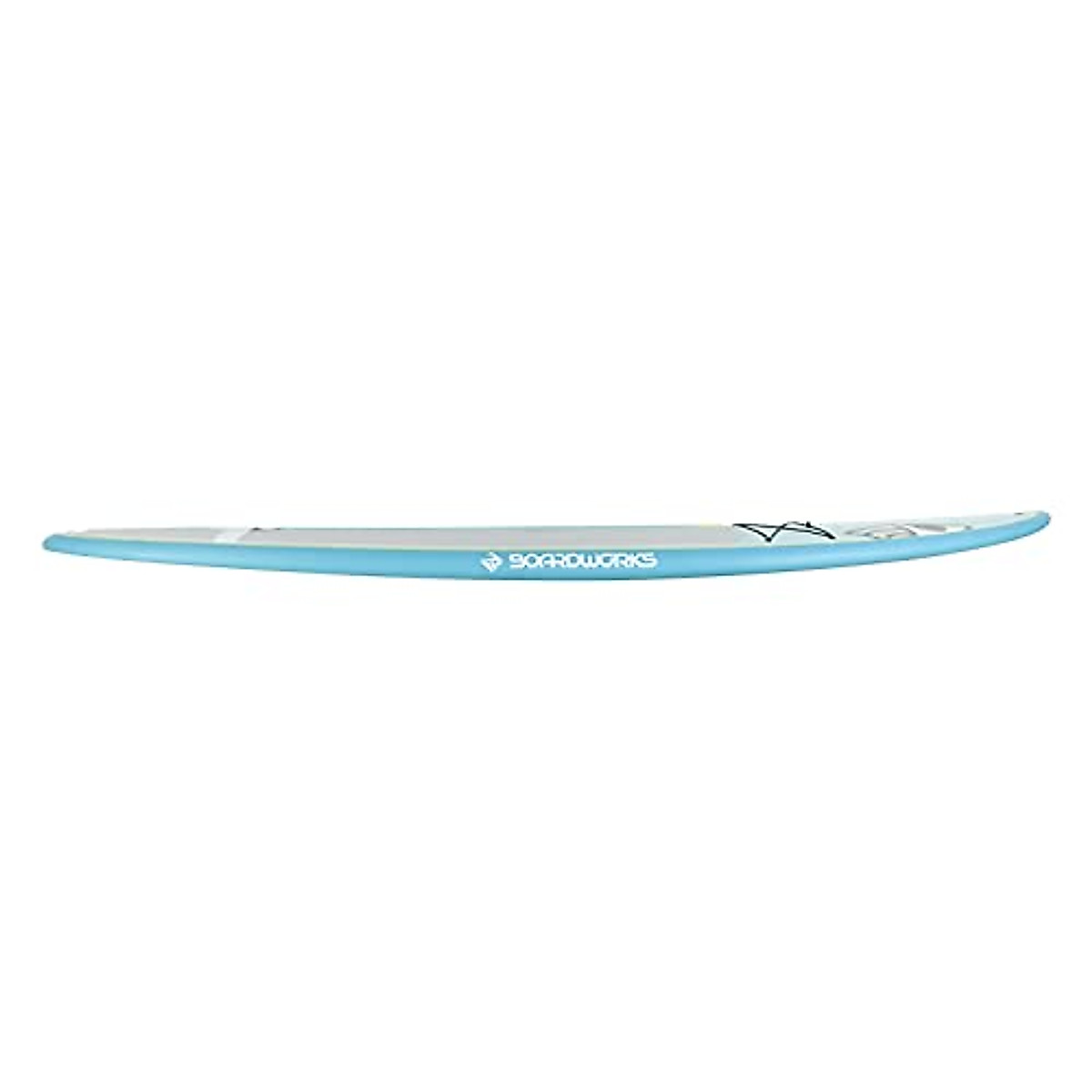 Boardworks Sōlr | Recreational Stand Up Paddleboard | X-Shot Epoxy Hardboard with Paddle | 10' 6" | Blue/Yellow/Grey, 4440720527