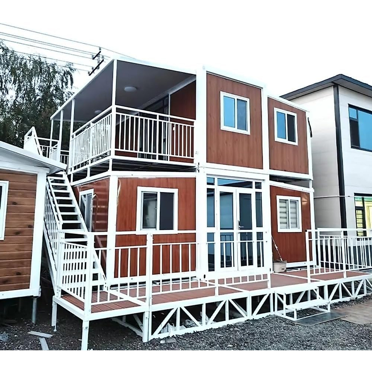 Folding Container House Tiny House Expandable Folding House with 2 3 4 Bedrooms and Bathroom Tiny Home with Luxury Design for Homes, Hotels, Offices