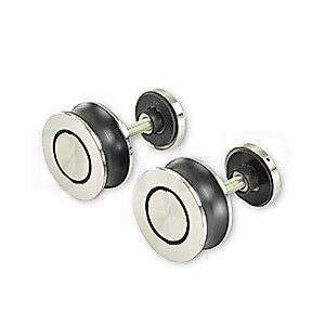 DIYHD 6FT Ceiling Mount Bracket Concentric Circle Roller Stainless Steel Sliding barn Wood Door Track Hardware, 6 Ft