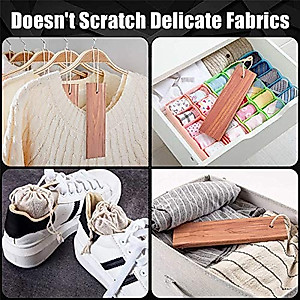 FunSpt 36 Pcs Cedar Blocks Cube with Fragrance Odor 100% Nature Aromatic Red Ceder Planks for Hanger Wardrobes Closets Drawers Freshener Clothes,005