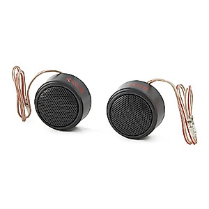 BOSS TW15B 250W 1 Inch Micro Dome Car Audio Tweeters Black + External Crossovers