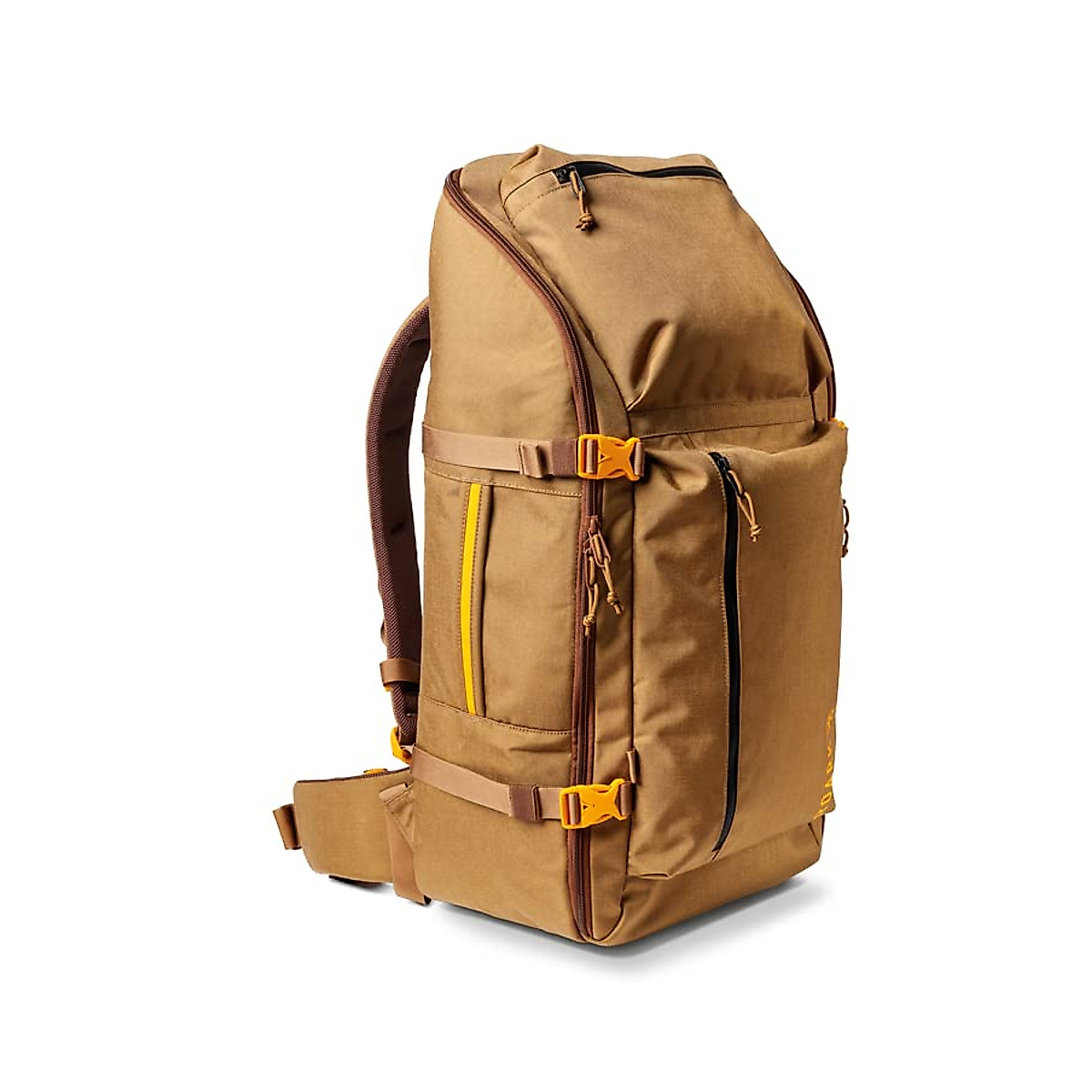 Roark 5 Day Mule 55L Backpack, Multi-Day Travel Pack with Laptop Storage, Dark Khaki