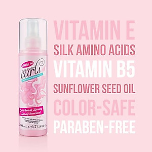 Dippity Do Curl Boost Spray - Weightless Leave-In Spray for Frizz-Free, Shiny, Bouncy Curls - Wheat Protein and Silk Amino Acids - 200 mL/6.7 fl oz