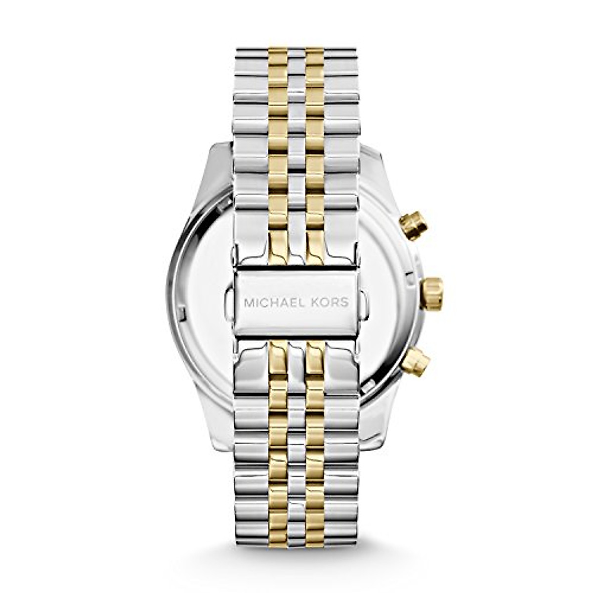 Michael Kors Men's Lexington Stainless Steel Analog-Quartz Watch with Stainless-Steel Strap, Two Tone, 20 (Model: MK8344)