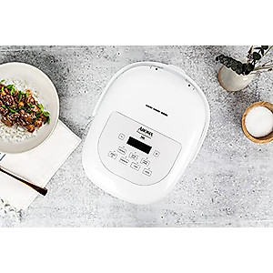 Aroma Housewares Professional 8-Cups (Cooked) / 2Qt. 360° Induction Rice Cooker & Multicooker (ARC-7604), White
