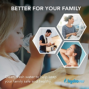 Hydrovos 2.5" x 10" 5 Micron Whole House Water Filter, NSF Certified 10 Inch Sediment Filter with 6-Month Filter Life, 4 Pack