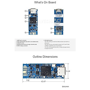Coolwell Tiny STLINK-V3MINIE Debugger/Programmer for All STM32 MCUs with JTAG/SWD Interfaces