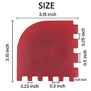 3 Set Plastic Grill Pan Scraper Griddle Scraper Tool Grill Scraper for Griddle Cleaner Grill Cleaning Cast Iron Pan Scraper Cast Iron Accessories Scraper Cast Iron Cleaning Tool Kit Kitchen Scraper