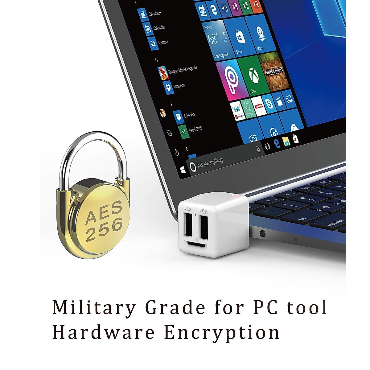 SPT iLink Backup Automatically Backup Photos and Videos While Charging of iPhone and iPad with iPhone Backup Storage and 256 bit Encryption 【SD Card and USB Not Included】