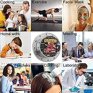 Kitchen Timer Food Truck Classroom Timer Stainless Steel Countdown Timer with Magnetic Backing