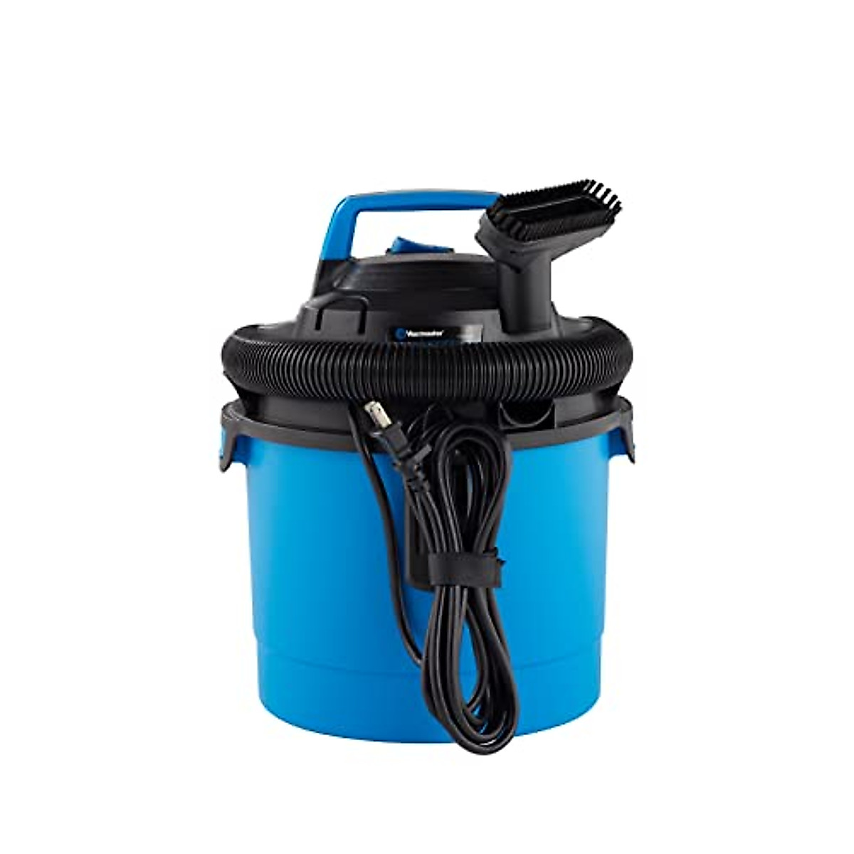 Vacmaster Portable Wall Mountable Wet/Dry Vac, 2.5 Gallon, 2 HP 1-1/4" Hose (VOM205P), Blue