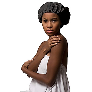Canyon Rose Disposable Sunless Spray Tan/Spa Treatment Bouffant Cap, Single Use Hair Cap, Keeps Hair Covered and Out of the Way, One Size Fits Most, Black, 100 Per Pack