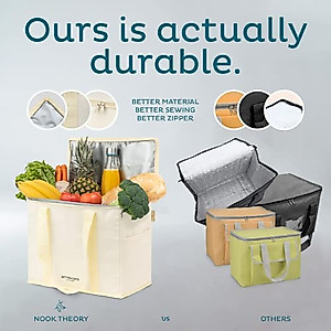 Nook Theory 4-Pack Bamboo Fiber Dinner Plates - Bamboo Plates Reusable, Unbreakable Plates, Food-Grade - Dishwasher Safe Plates - Kids Plates, Toddler Plates for Home - (Duo Plates + Salmon Bag)