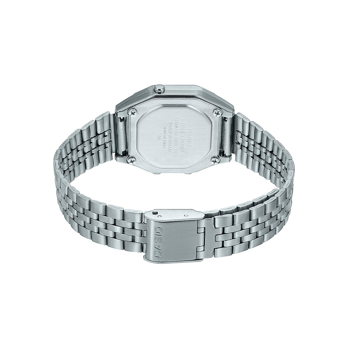 Casio LA680WA-2C Women's Vintage Floral Dial Alarm Chronograph Digital Watch