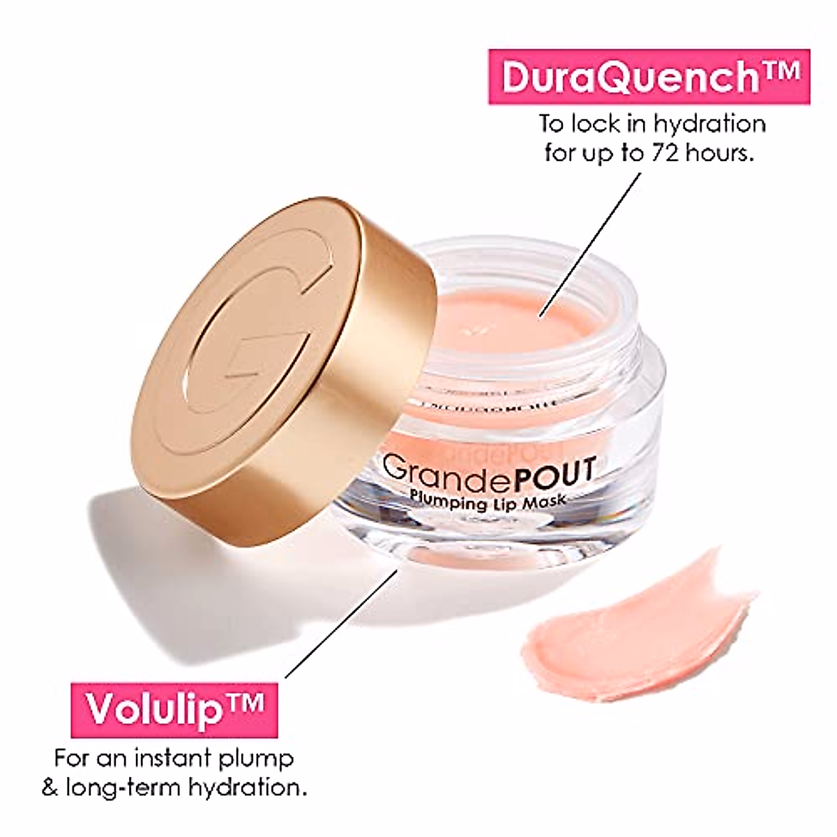 Grande Cosmetics GrandePOUT Plumping Lip Mask, Berry Mojito