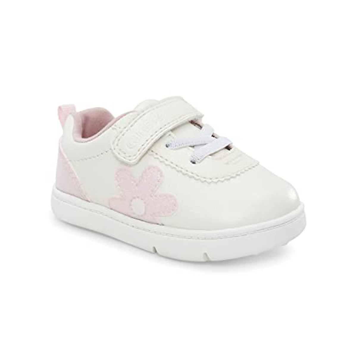Carter's Every Step Baby Girls Morgan Sneaker, White, 3.5 Infant
