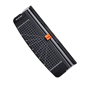 WORKLION Small Paper Trimmer, Portable Paper Cutter for Label, Origami, Card, Photo, Coupon, Scrapbook, Cardstock, Laminated Paper, and Craft Project