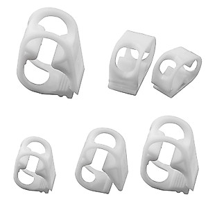 Unlorspy 5Pcs Plastic Tubing Clamps Adjustable 1/8"-1/4" Plastic Hose Clamp, Laboratory Pinch Valve for Tubing 3-6mm