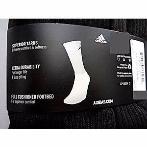 Adidas Men's Athletic Moisture wicking Cushioned Crew Socks 6-Pack/ 6-Pair (Shoe Size 6-12)