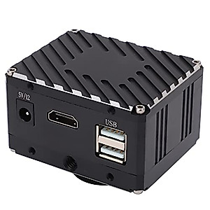 Industrial Microscope Camera, Aluminum Alloy Image Comparison Industry Camera HD Real Time Output for Research