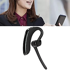 Ear Hanging Headphones, Bluetooth Headphones F910 Wireless Wrap Around Earphones Bluetooth 5.0 Single Ear Business Headphones with Noise Cancelling Microphone, Stylish Open Ear Headphones